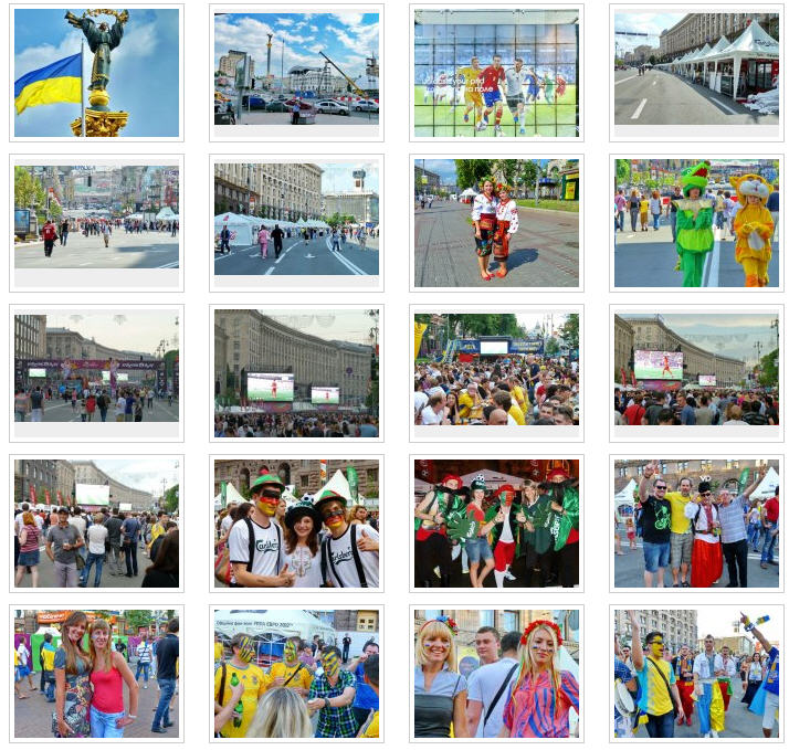 KIEV. Euro-2012. Fan Zone – al Sur de un horizonte