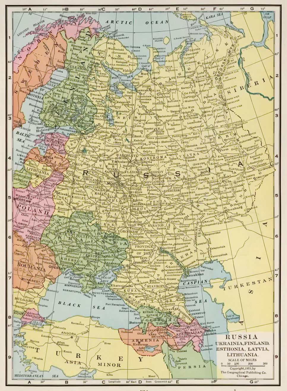 MAPA RUSIA-UCRANIA 1925 – al Sur de un horizonte